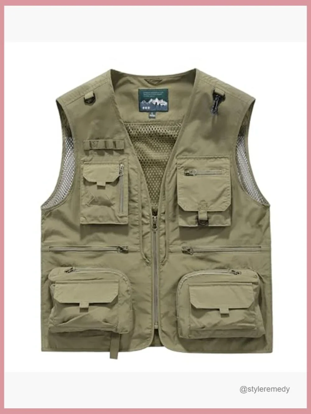 Jackets & Coats | Mens Utility Fishing Safari Travel Cargo Vest With 15 ...
